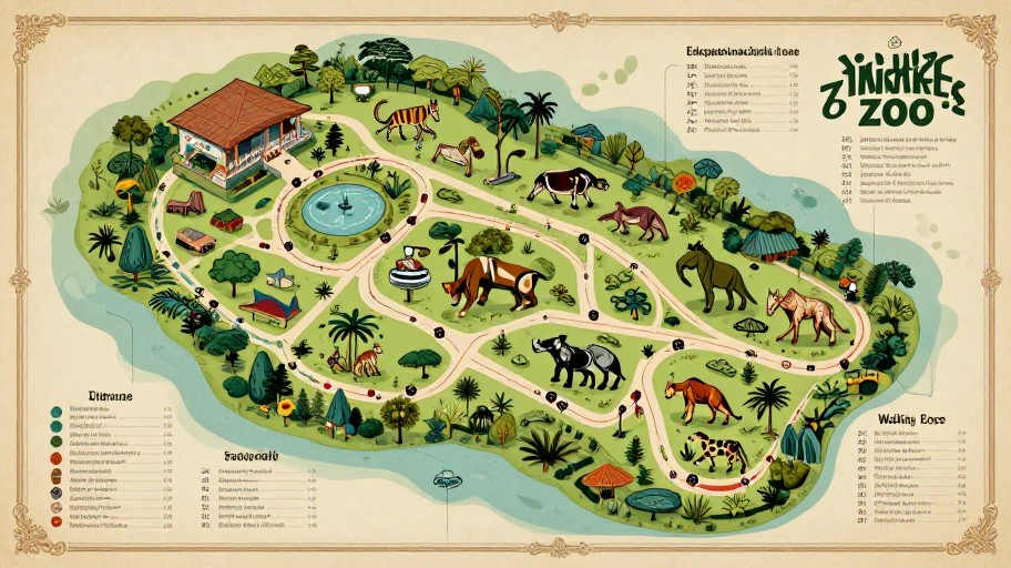 Best Zoo Map Illustration Generator | Vondy