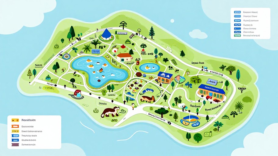 Best Zoo Map Illustration Generator | Vondy